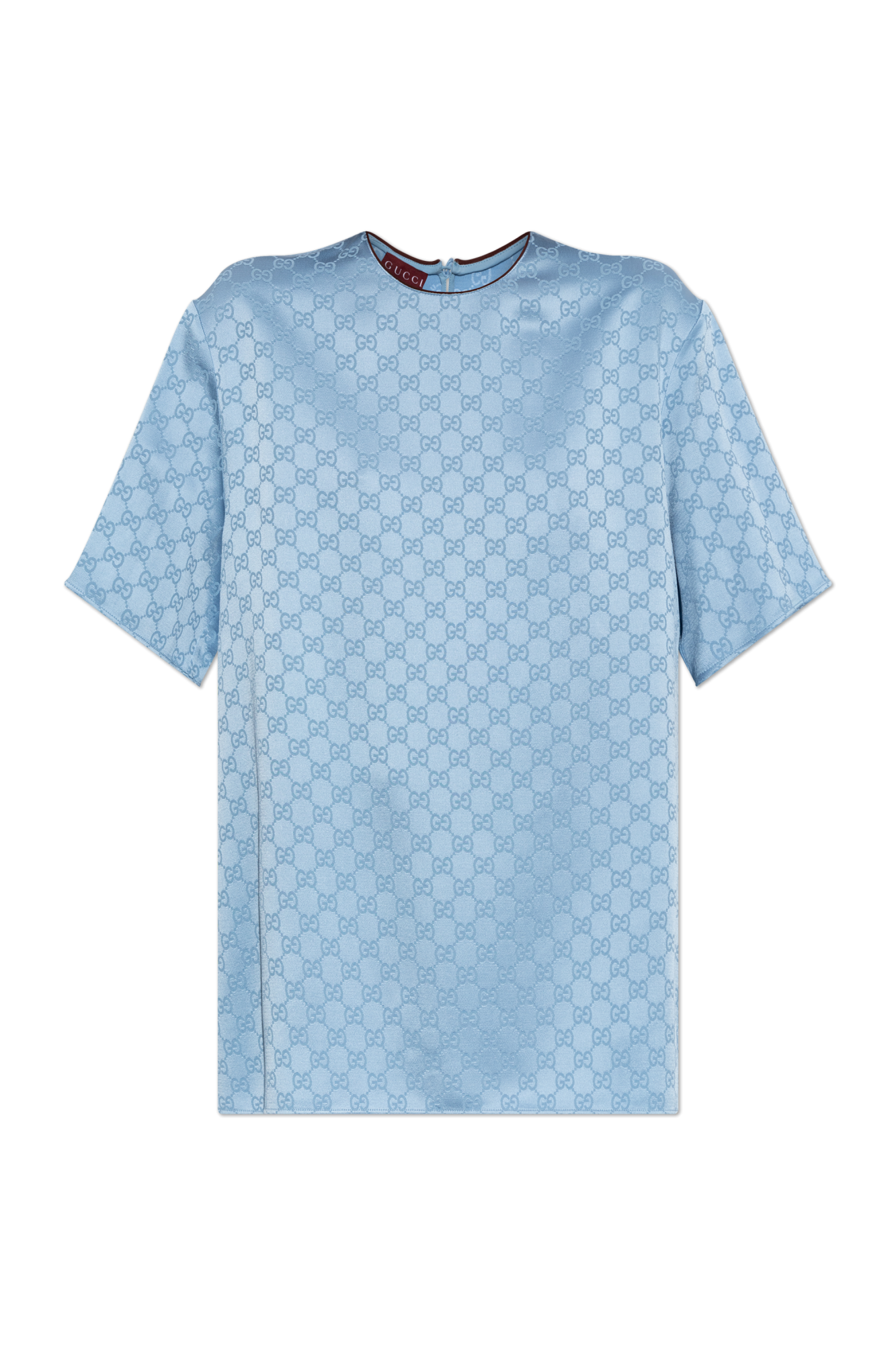 Light blue Loose-fitting top with GG pattern Gucci - Vitkac Light blue Loose-fitting top with GG pattern Gucci - Vitkac